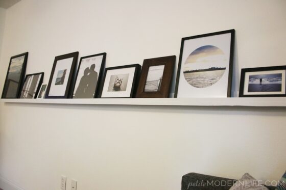 DIY Picture Ledge + Prints - Petite Modern Life